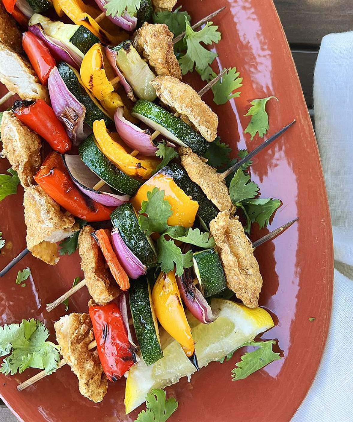 Cluckin' Good Chicken Tender Veggie Skewers
