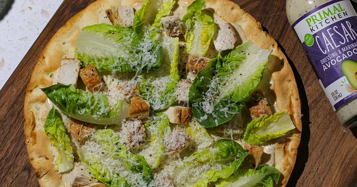 Chicken Caesar Salad Pizza